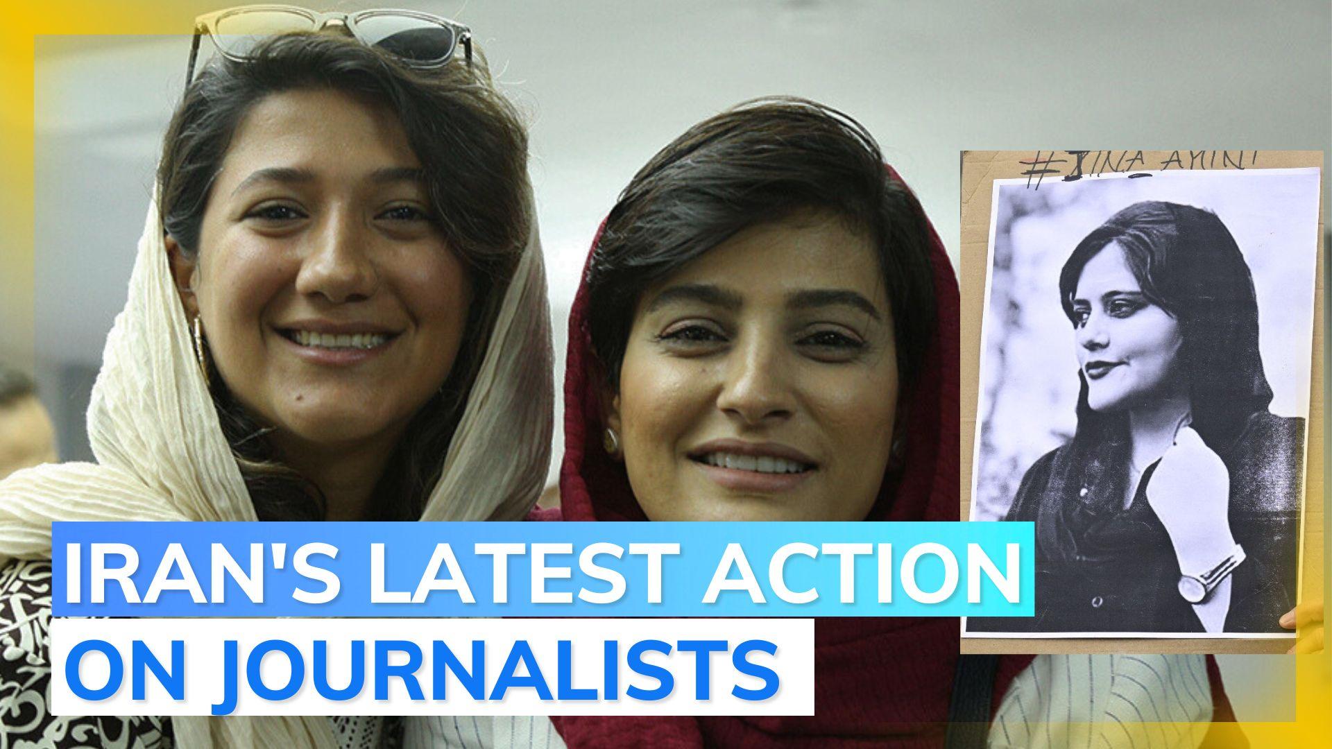 Iran jails two female for collaborating with USA. Both covered Mahsa ...