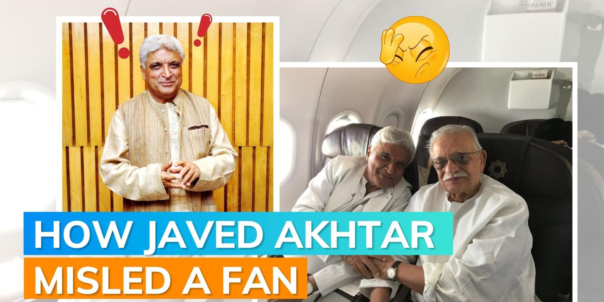 Javed Akhtar recalls when he was mistaken for Gulzar at airport ...