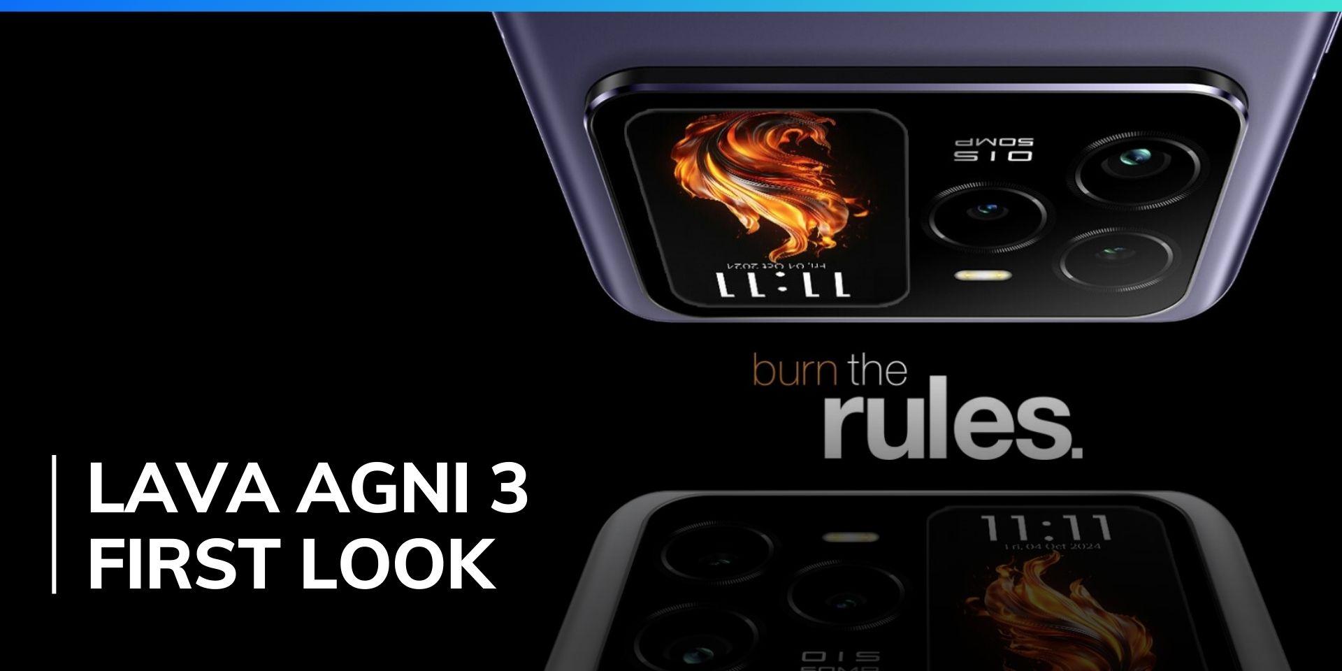Lava Agni 3 5G First Look: Dual AMOLED Displays and AI Assistant Trixy ...