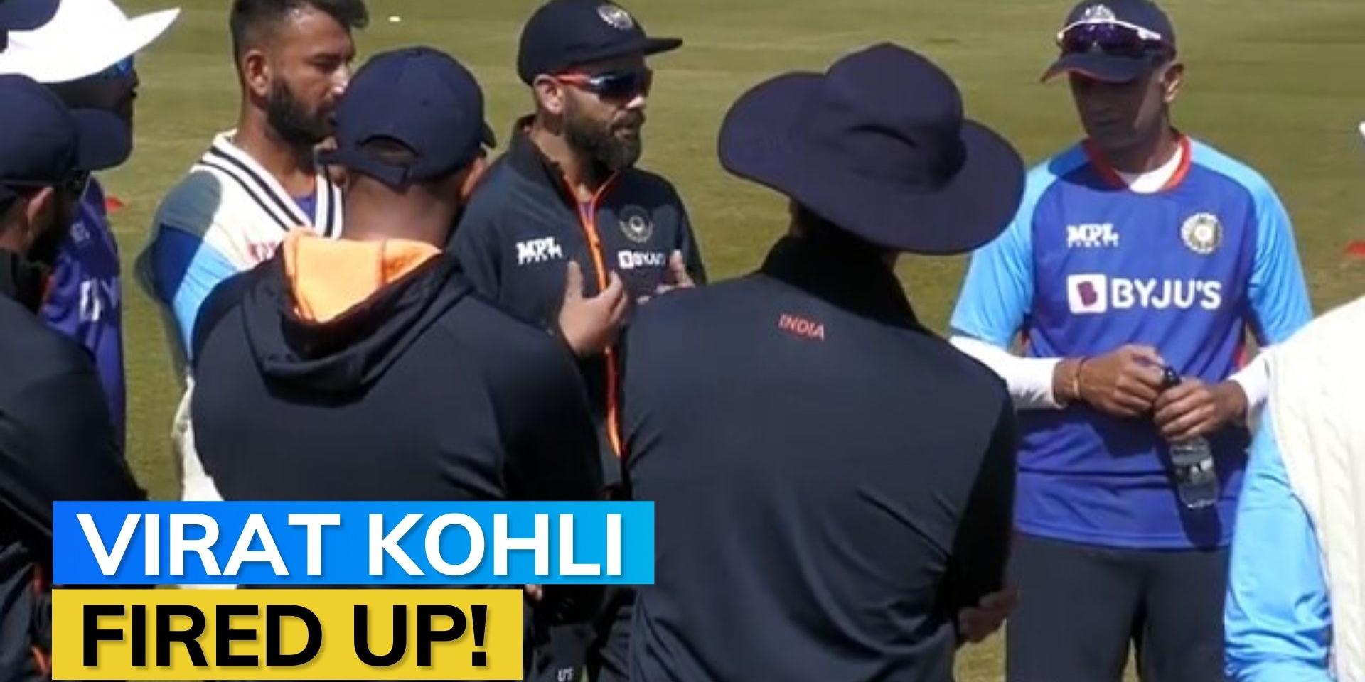 Watch! Virat Kohli delivers a passionate team talk to the Indian squad ...