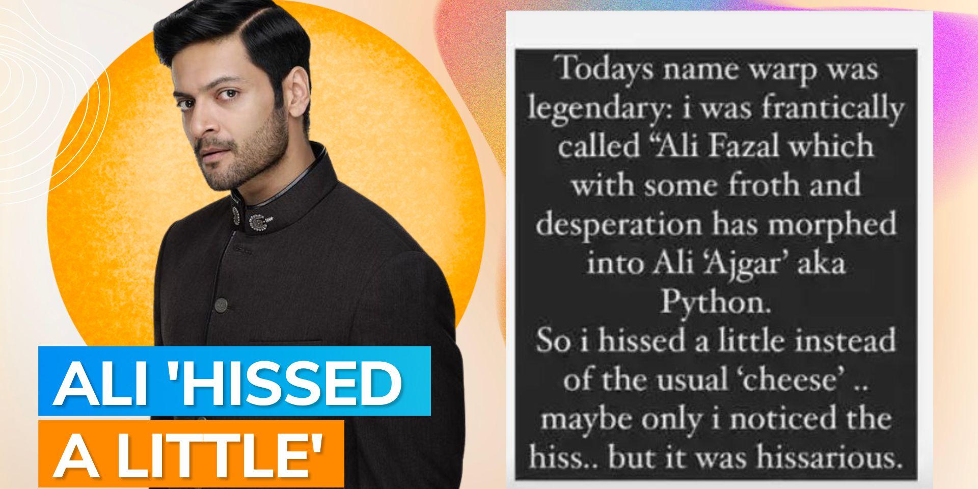 Ali Fazal reacts as fan calls him ‘Ali Ajgar’; says ‘it was hissarious’ | Editorji