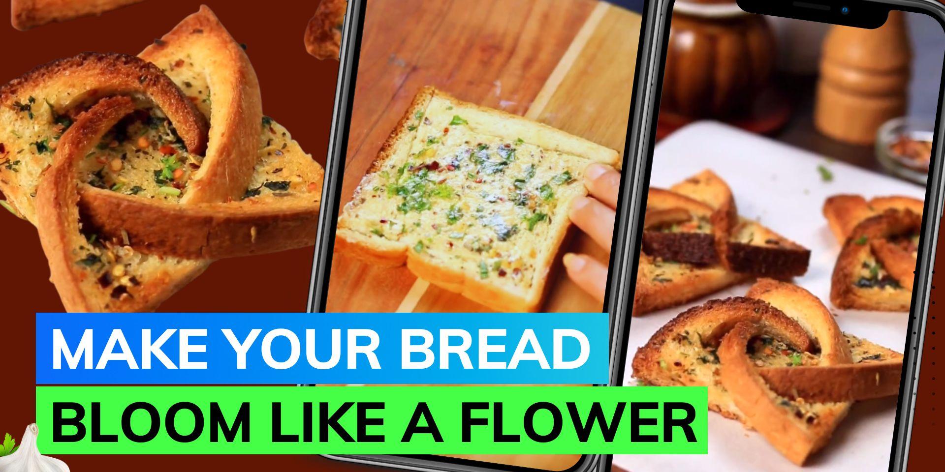 Prepare the viral flower-toast with this delightful recipe, watch and ...