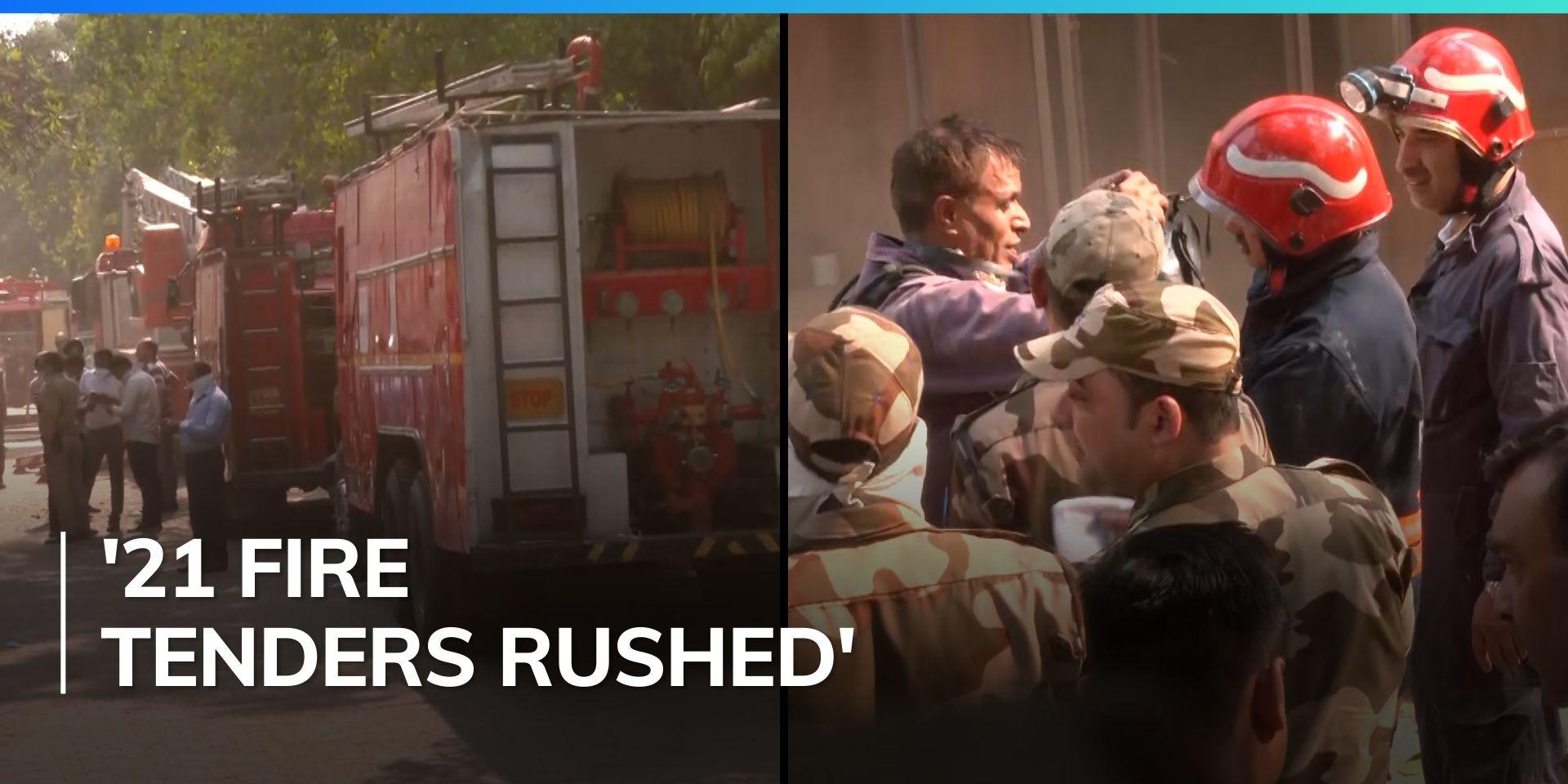 Fire at Income Tax CR Building at Delhi‘s ITO | Editorji