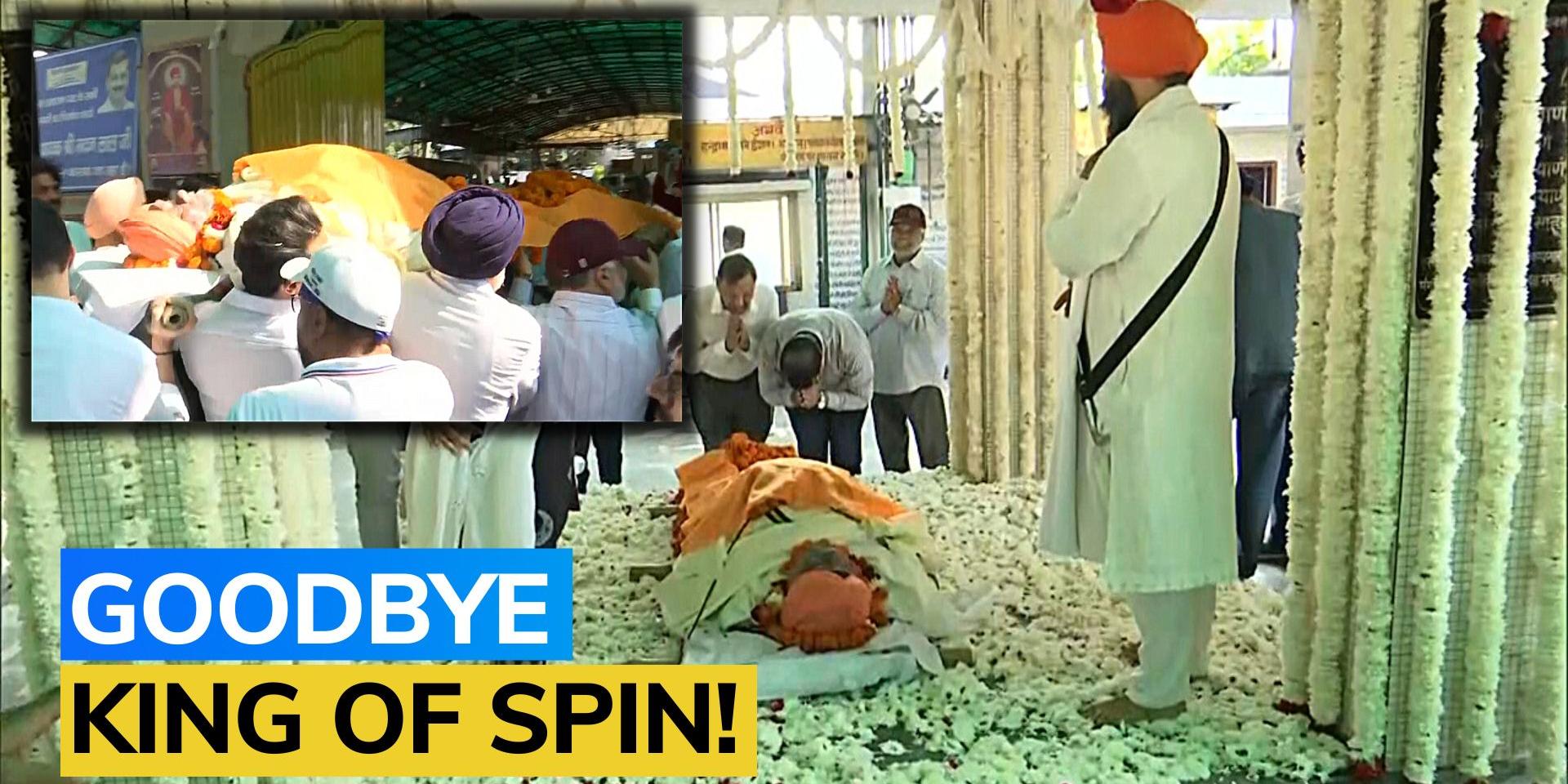 Mortal remains of Bishan Singh Bedi brought to Lodhi crematorium ...