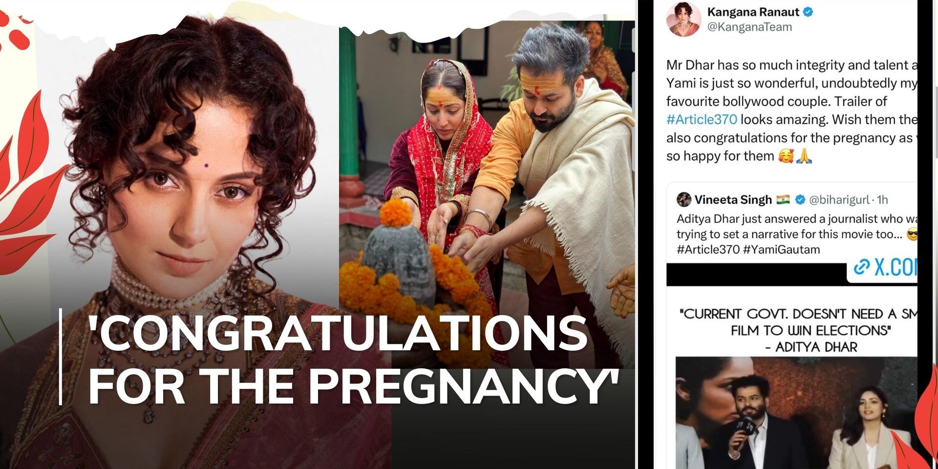 Kangana Ranaut congratulates her ‘favourite Bollywood couple’. This is ...
