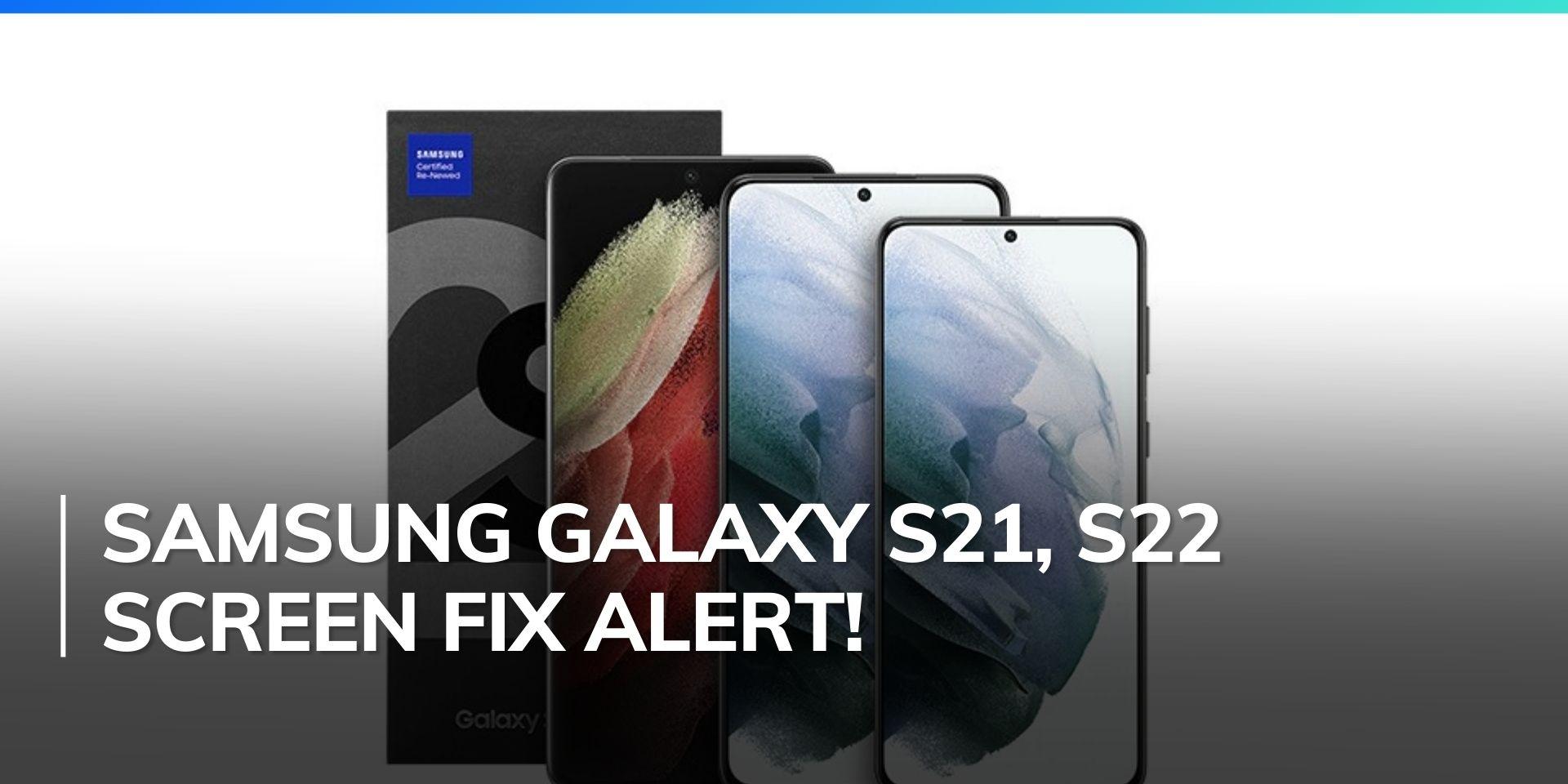 Samsung Galaxy S21, S22 Screen fix alert: Free replacement for green ...