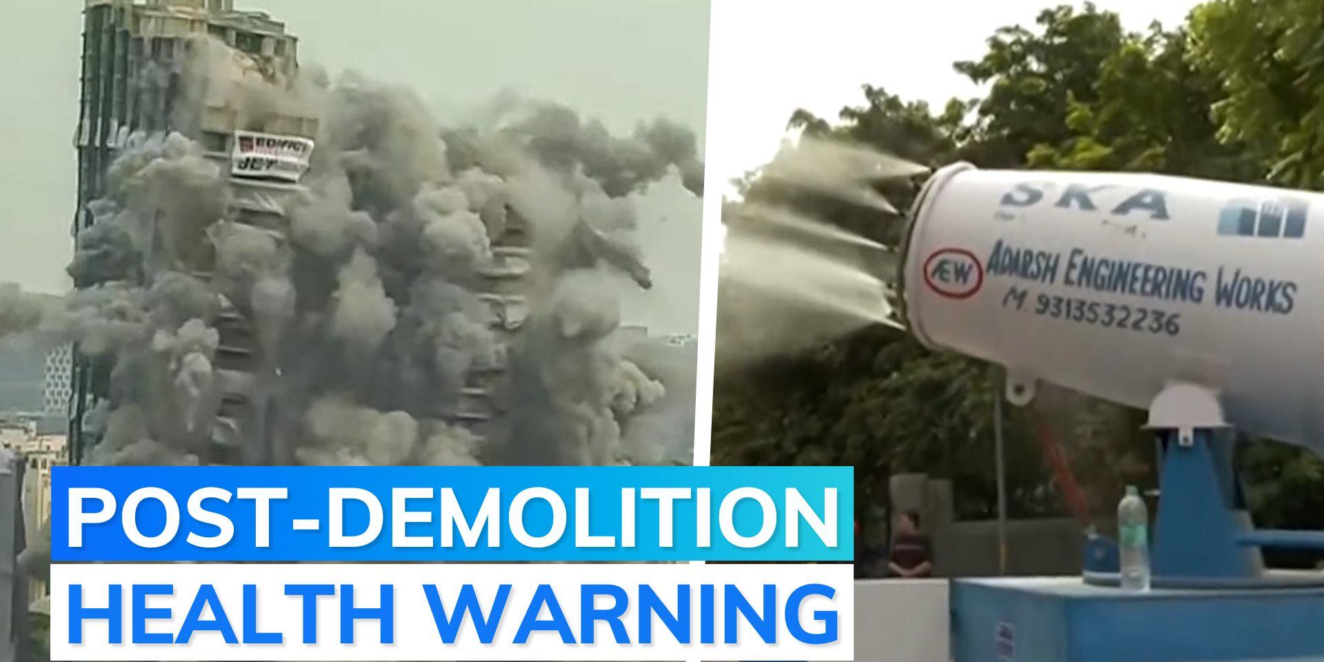 Did Noida tower demolition cause air pollution spike? Officials on AQI ...
