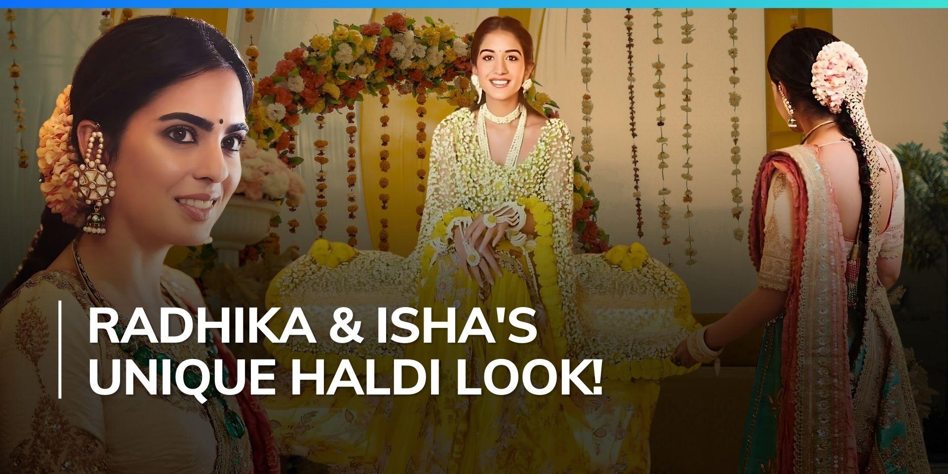 Radhika Merchant‘s floral dupatta and Isha Ambani’s hairstyle steal the ...