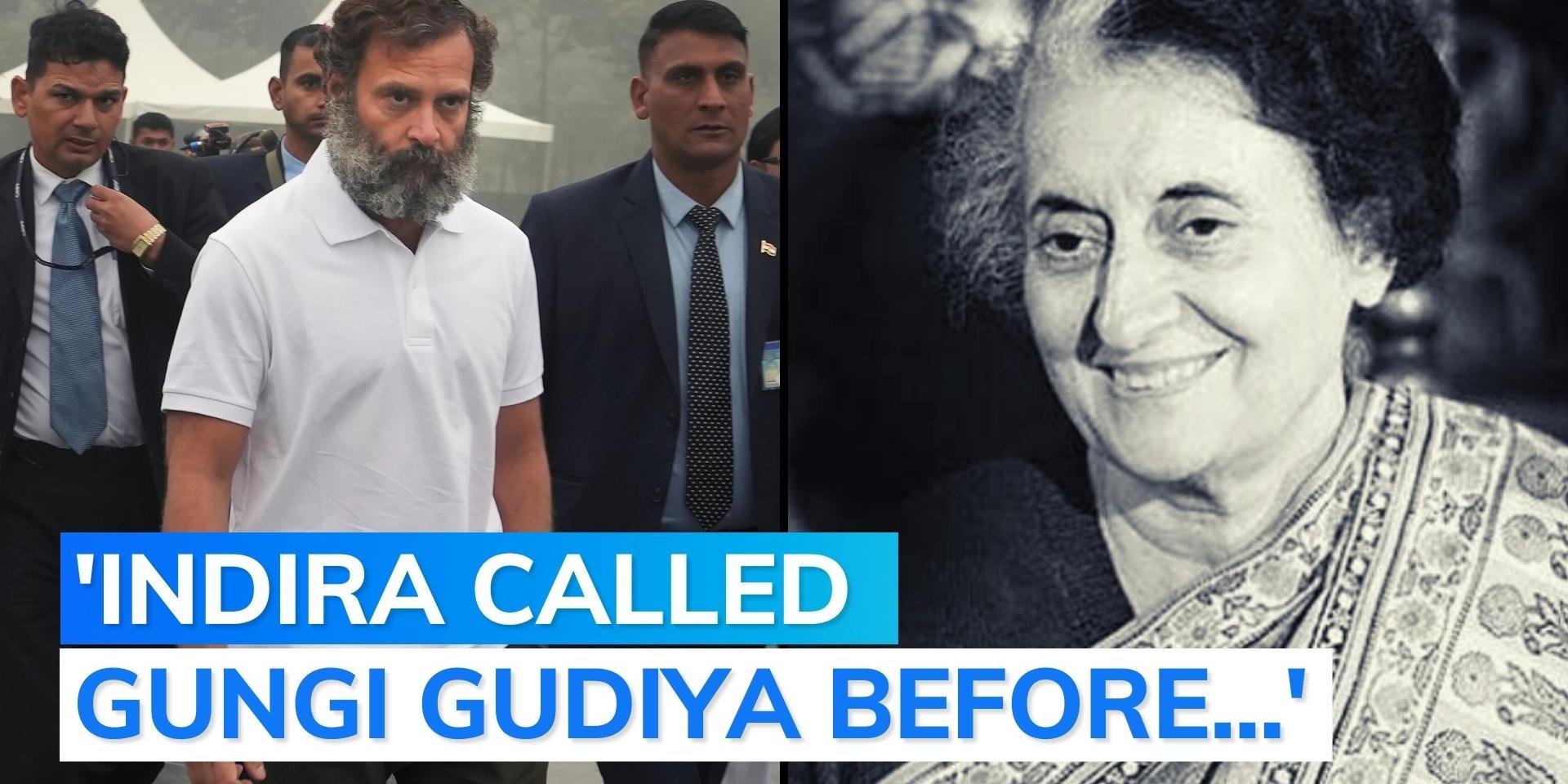 Rahul Gandhi on being called ‘Pappu’: cites Indira‘s image change from ...