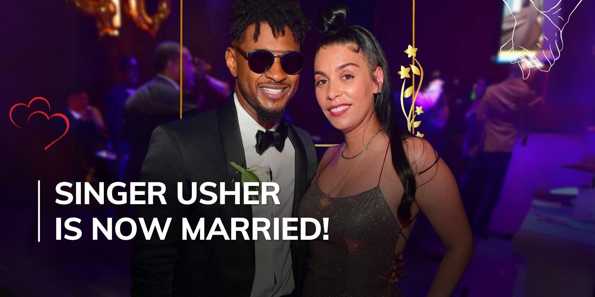 Usher ties the knot with girlfriend Jennifer Goicoechea in Vegas following his Super Bowl ...