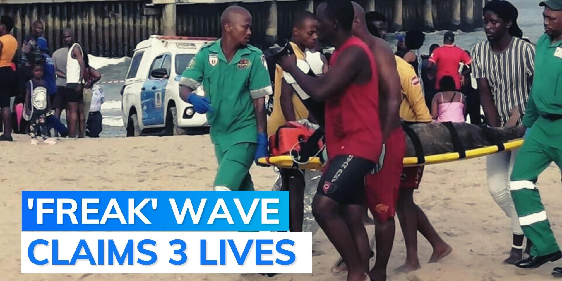 Massive wave hits Durban beach in South Africa; 3 dead | Editorji