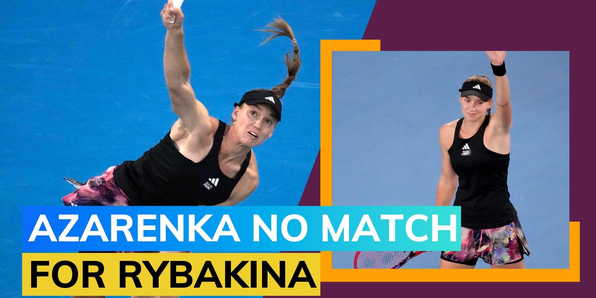 Watch Aus Open Highlights: Wimbledon winner Rybakina defeats 2-time ...