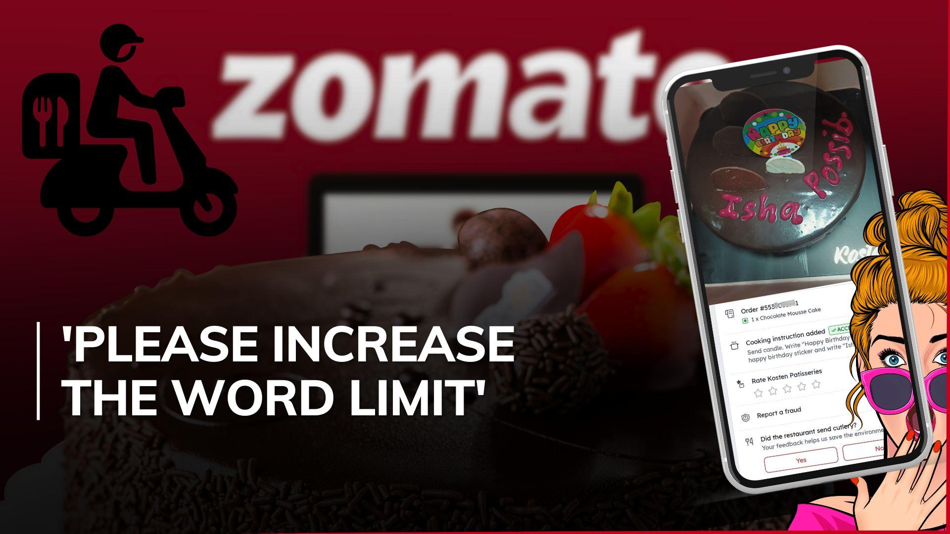 Viral: Zomato‘s hilarious response as man demands increase in ’word ...