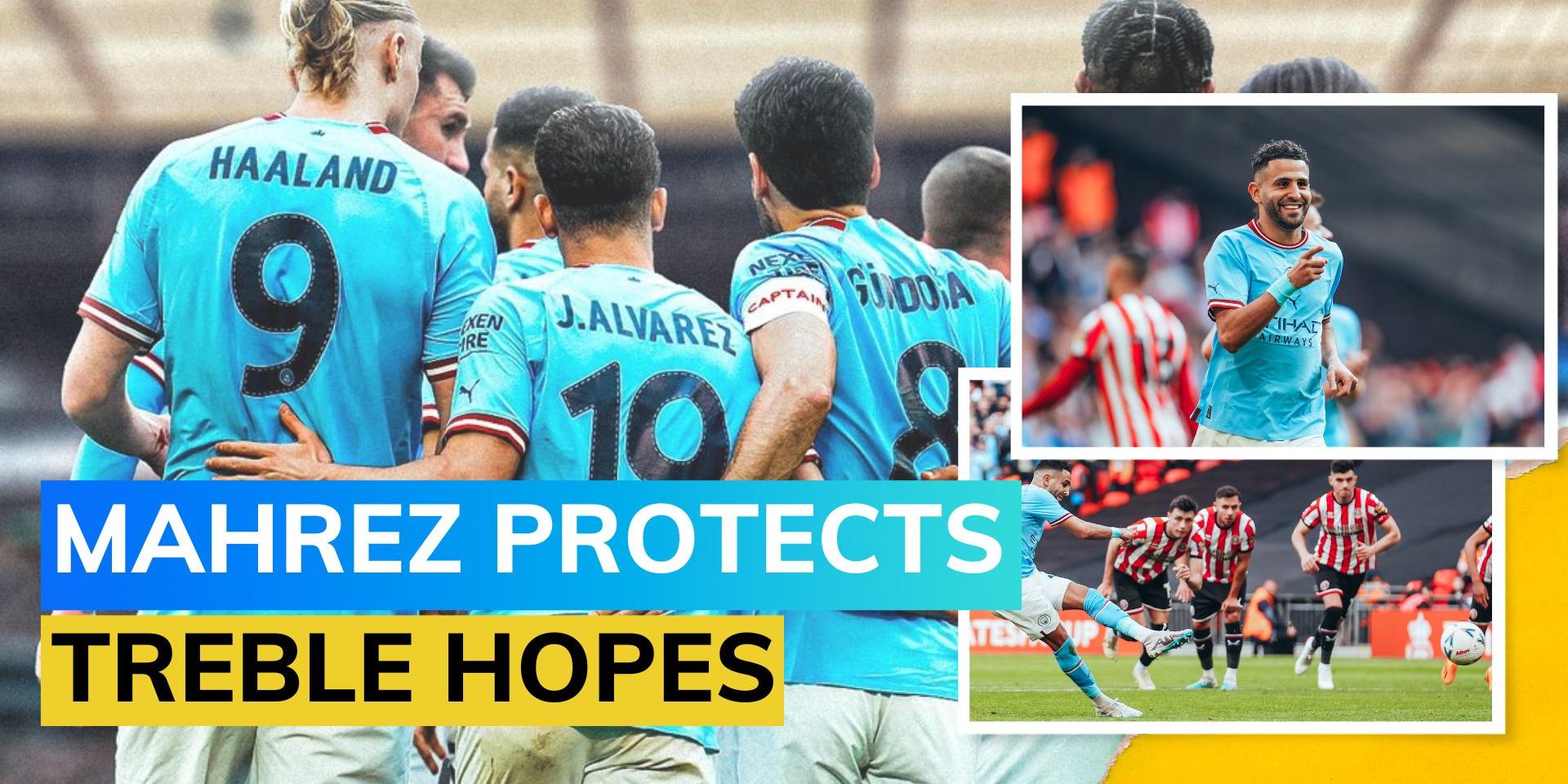 Riyad Mahrez stars as Manchester City enter FA Cup final | Editorji