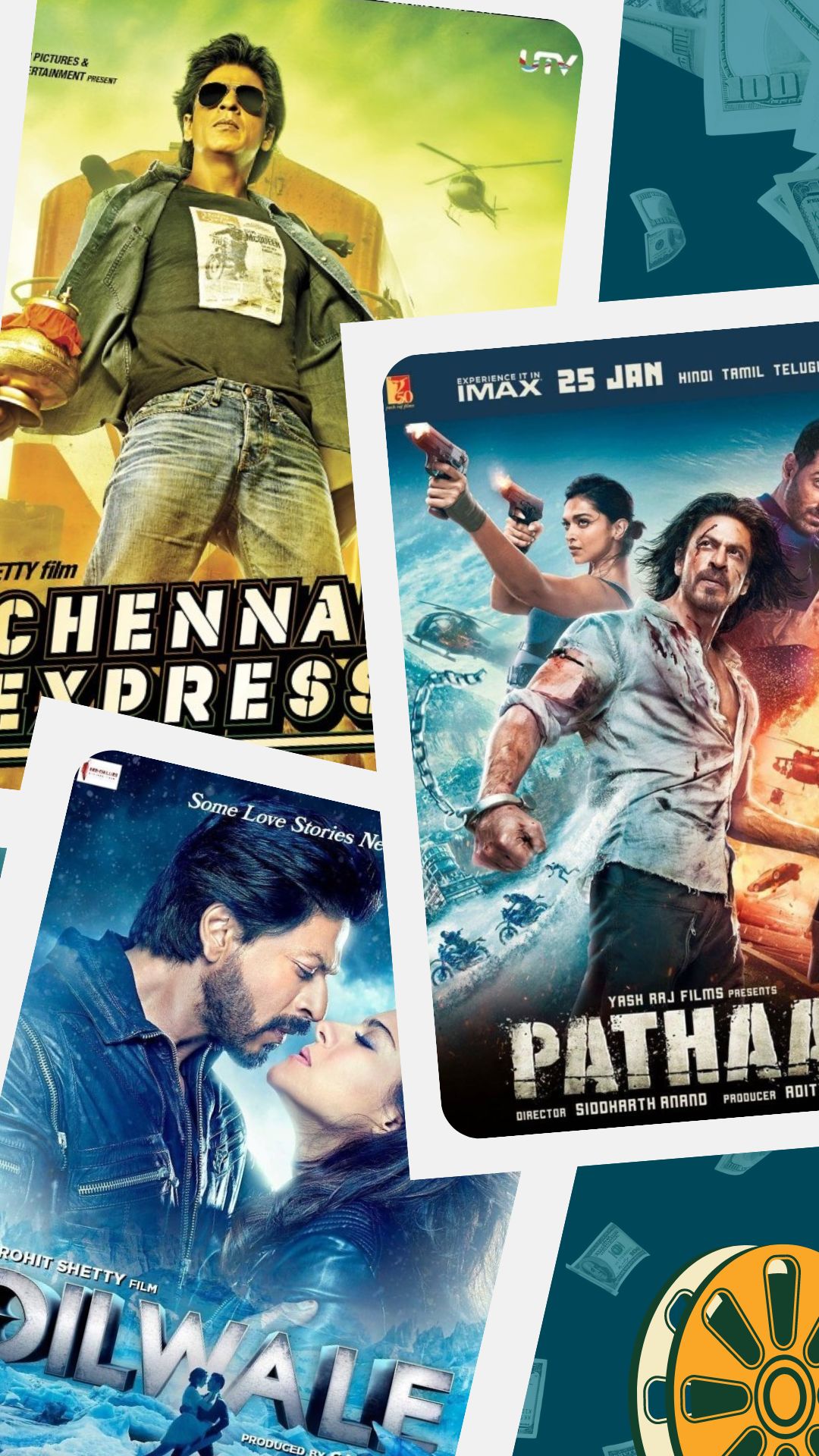 ‘Pathaan’ to ‘Dilwale’: Shah Rukh’s highest-grossing films