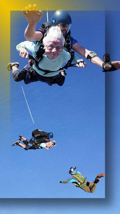 Old yet bold: Dorothy Hoffner, 104, eyes skydiving record