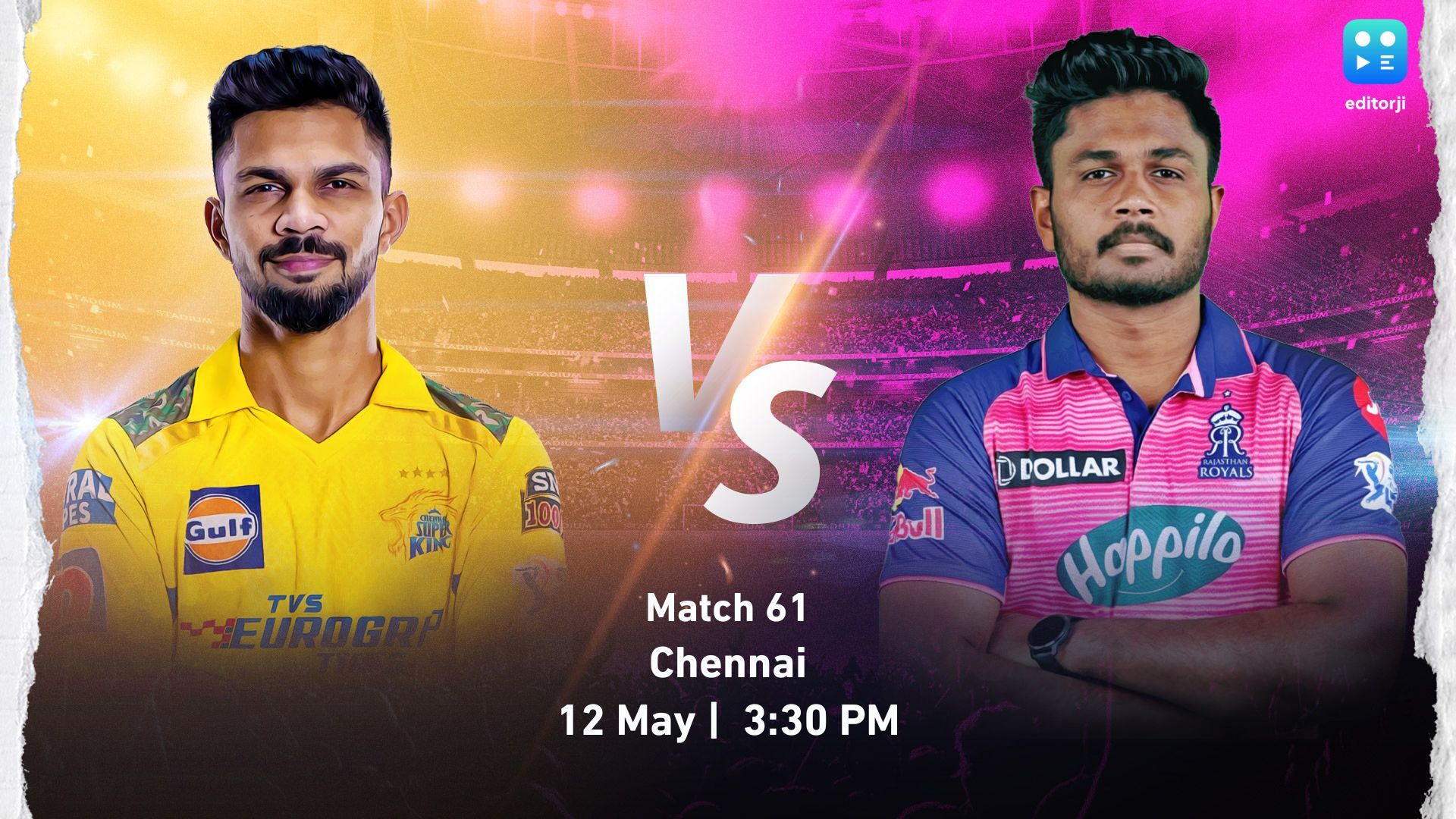 IPL 2024: CSK vs RR - Sanju Samson wins toss as Rajasthan look to seal playoffs berth | Editorji