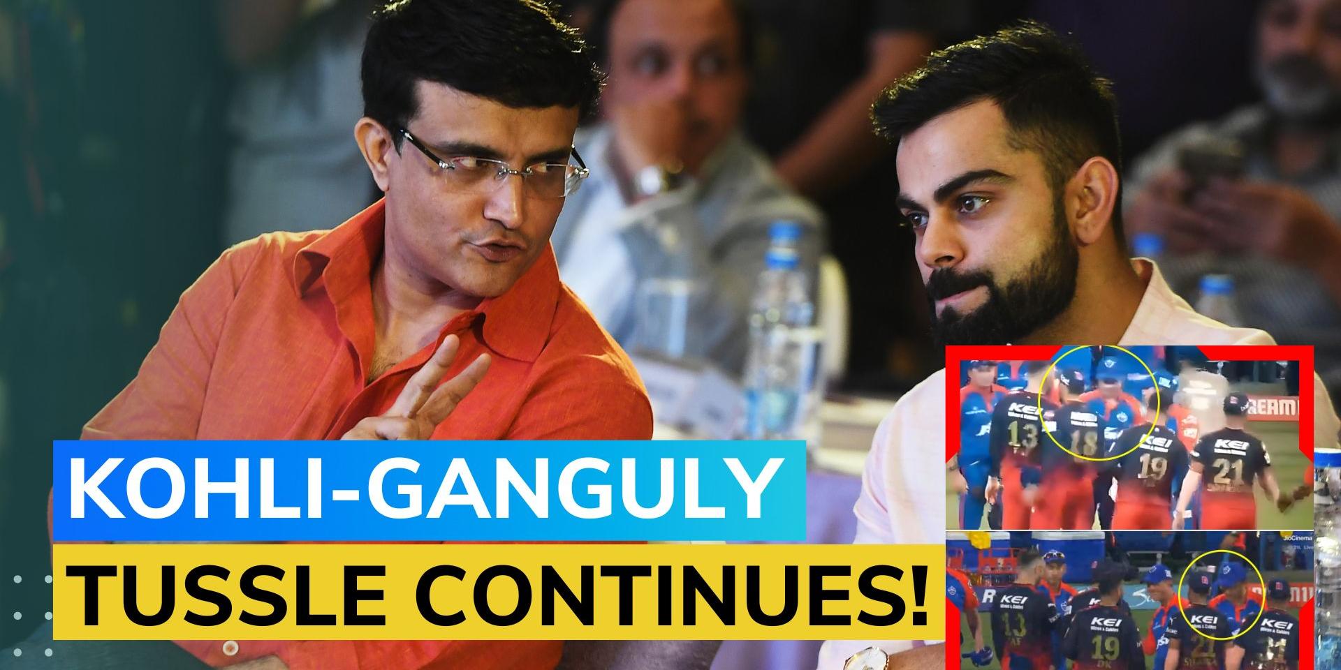 IPL 2023: Virat Kohli & Sourav Ganguly avoid shaking hands after RCB vs DC clash | Editorji