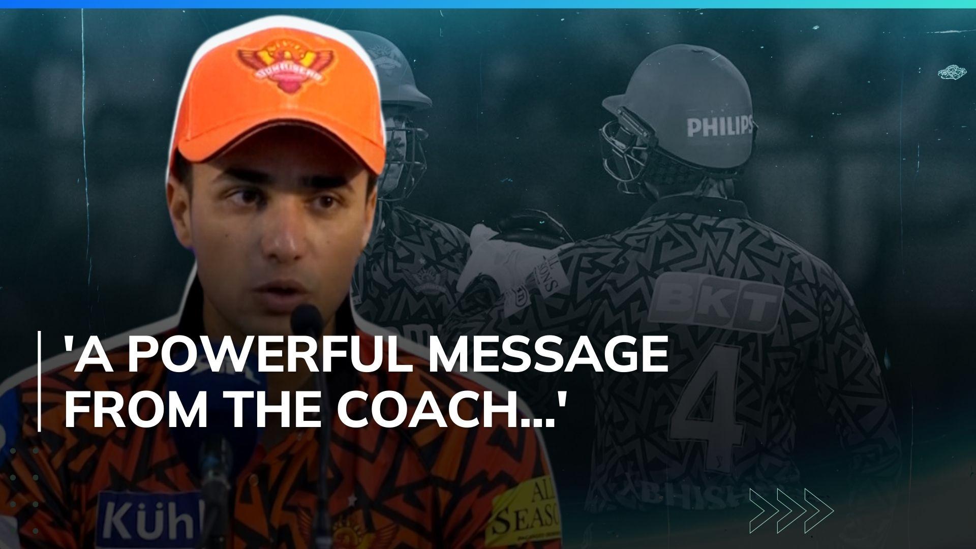 Watch: SRH‘s Abhishek Sharma ascribes fearless approach to coaches, captain Pat Cummins | Editorji