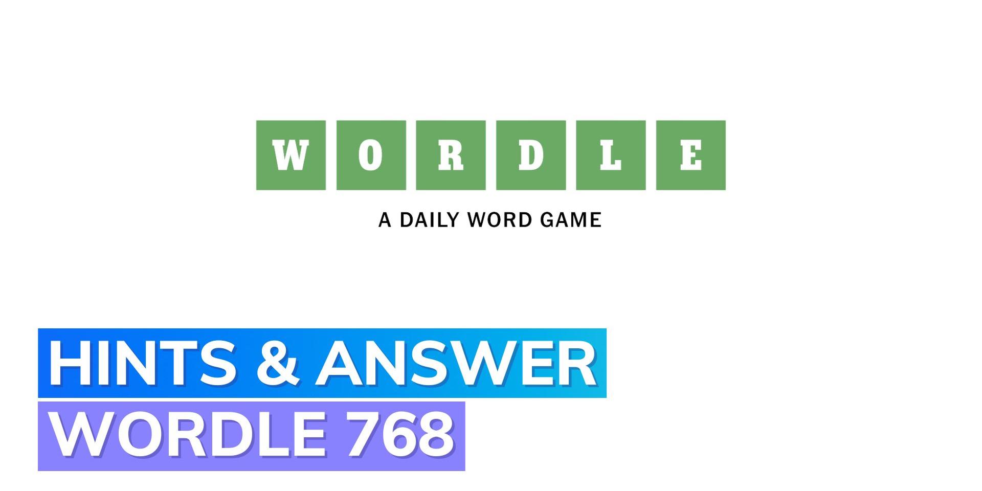 Wordle 768 hints and answers July 27: What is the Wordle answer today ...