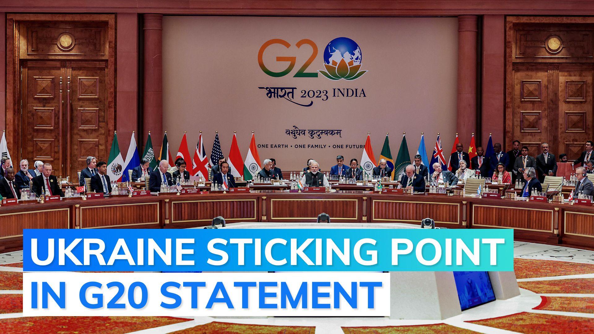 G20 summit | No consensus on Ukraine, India proposes new text for joint ...
