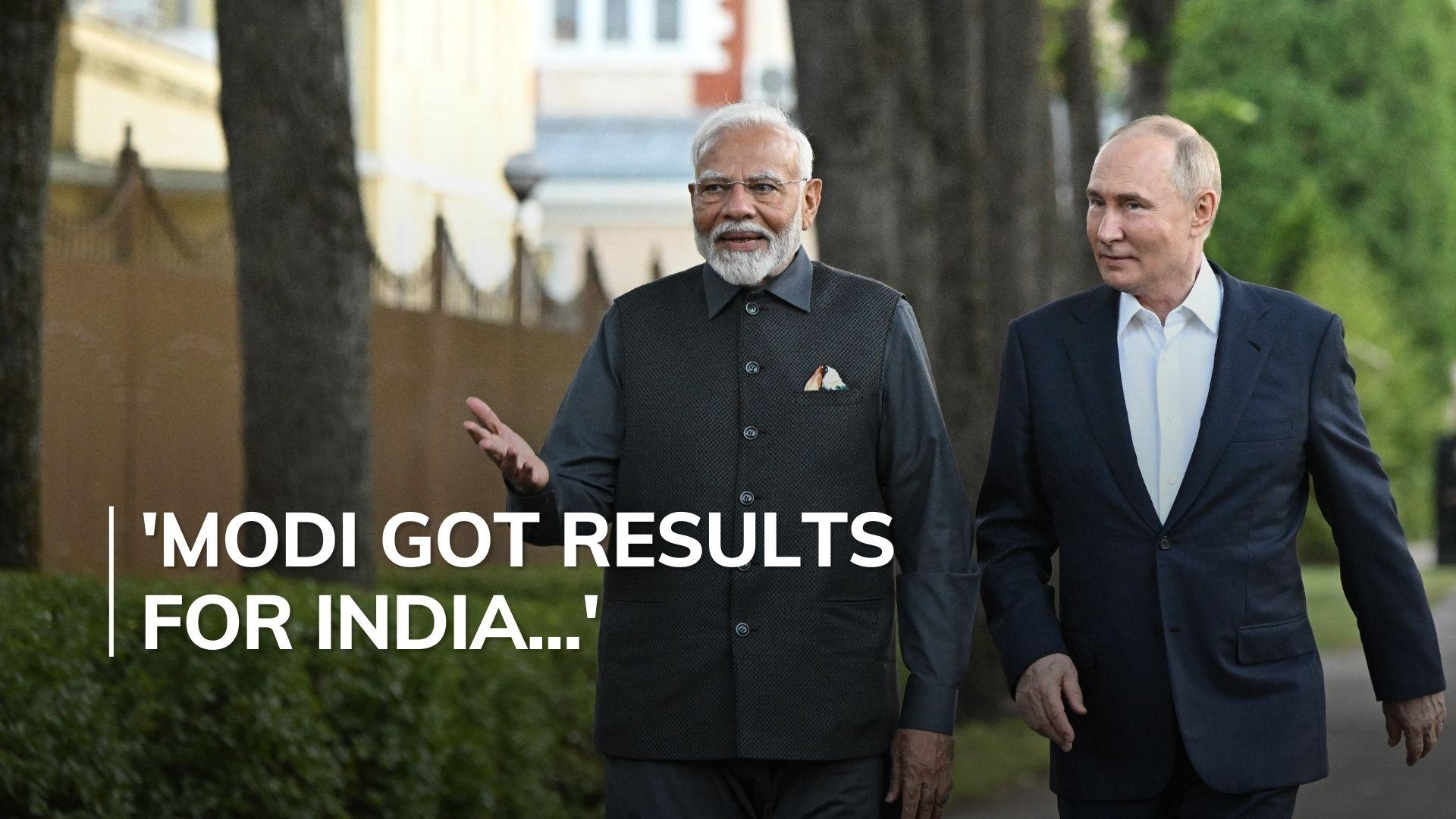 Putin hosts private dinner for Modi, praises his work | Editorji