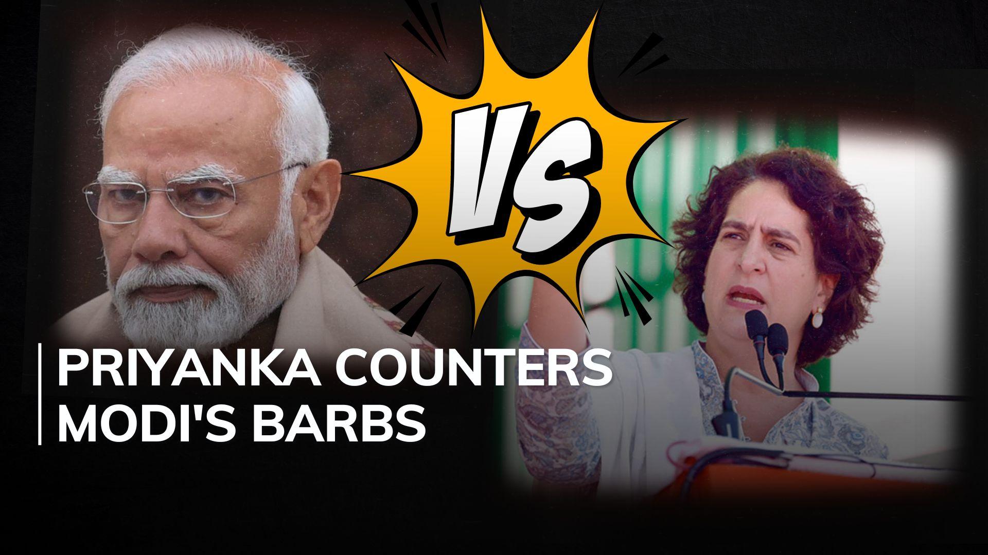 Priyanka‘s point-by-point rebuttal to Modi on Adani-Ambani and putting ...