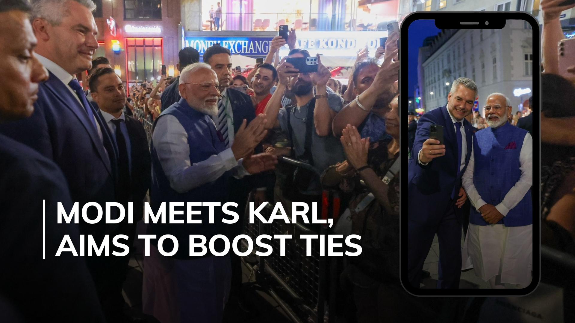 PM Modi arrives in Austria after concluding Russia visit | Editorji