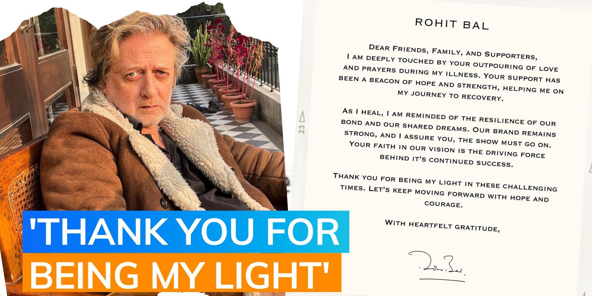 Rohit Bal health update: Fashion designer says he‘s recovering ...