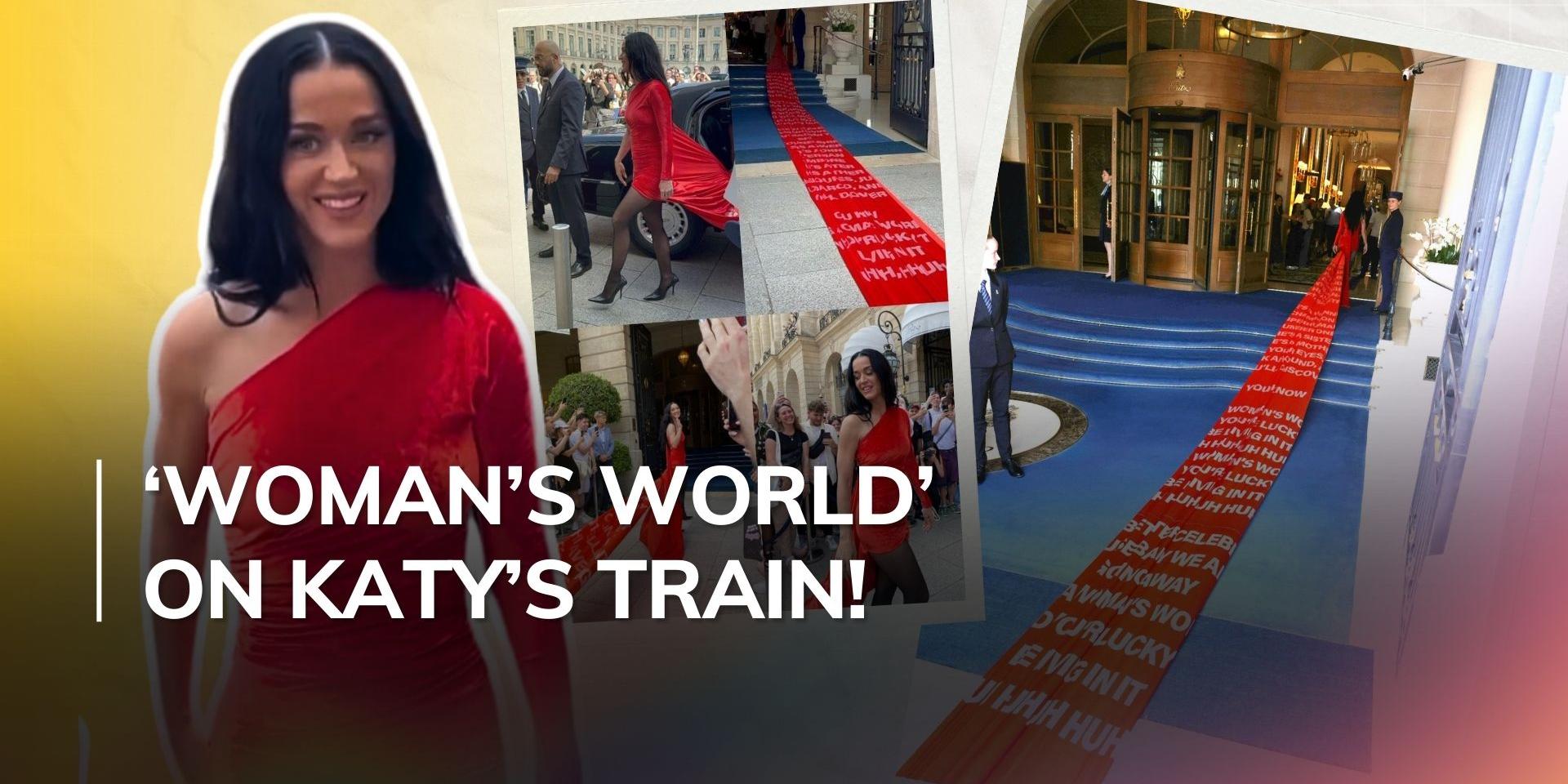 Katy Perry adds a personal touch to her ensemble with her never ending ...