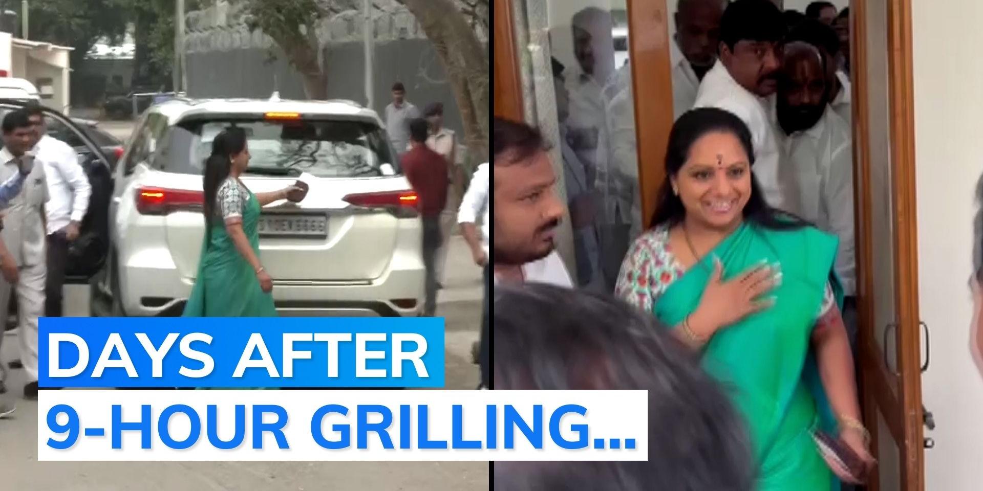 Telangana CM‘s daughter at ED office again over Delhi liquor policy case | Editorji