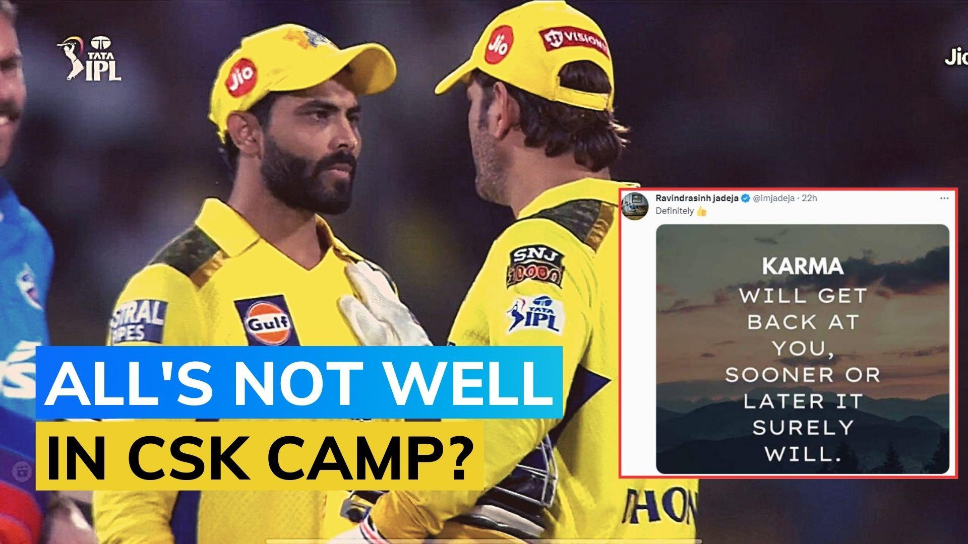 IPL 2023: Ravindra Jadeja vs MS Dhoni? Wife Rivaba Jadeja‘s tweet sparks more speculation | Editorji