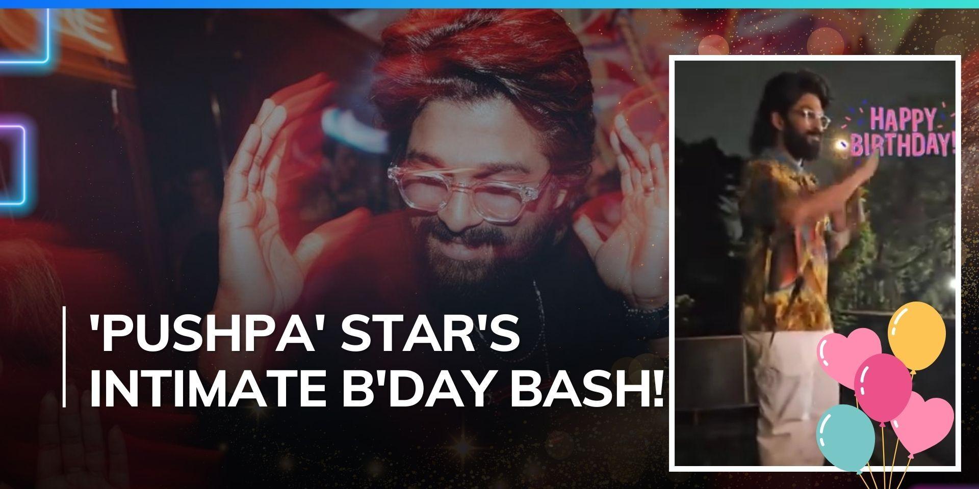 Allu Arjun clocks in birthday with wife Sneha Reddy, friends; see inside pics | Editorji
