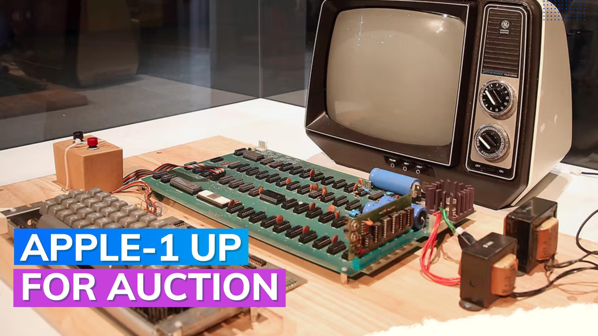 Rare vintage Apple computer that helped launch the company, up for ...