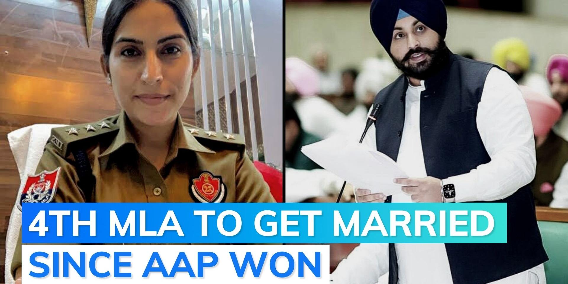 Punjab minister, IPS officer to get married: Harjot Bains, Jyoti Yadav congratulated by Assembly ...