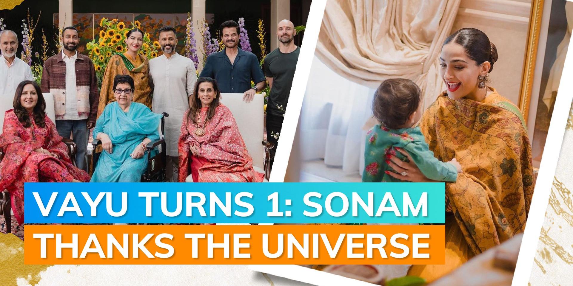 Sonam Kapoor shares pictures from son Vayu‘s 1st birthday celebration: ’Lovely puja and lunch ...