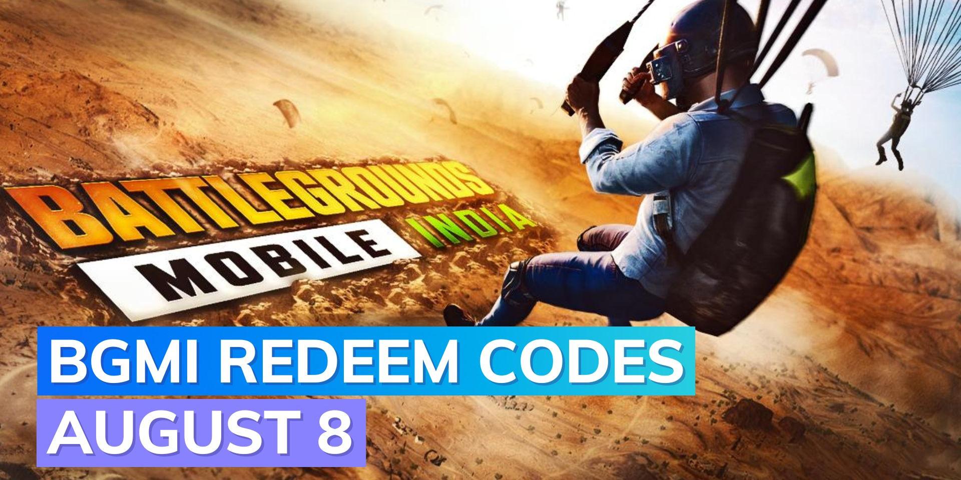 BGMI redeem codes Today 8 August 2023: Get amazing rewards and free weapons | Editorji