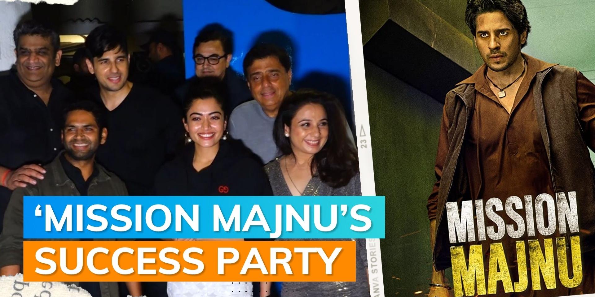 ‘Mission Majnu’ bash: Sidharth Malhotra, Rashmika Mandanna are all ...