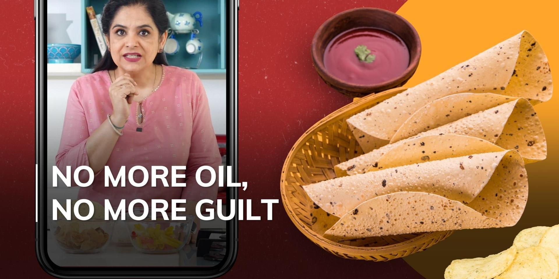 This oil-free papad cooking trick by chef Pankaj Bhadouria is a must ...