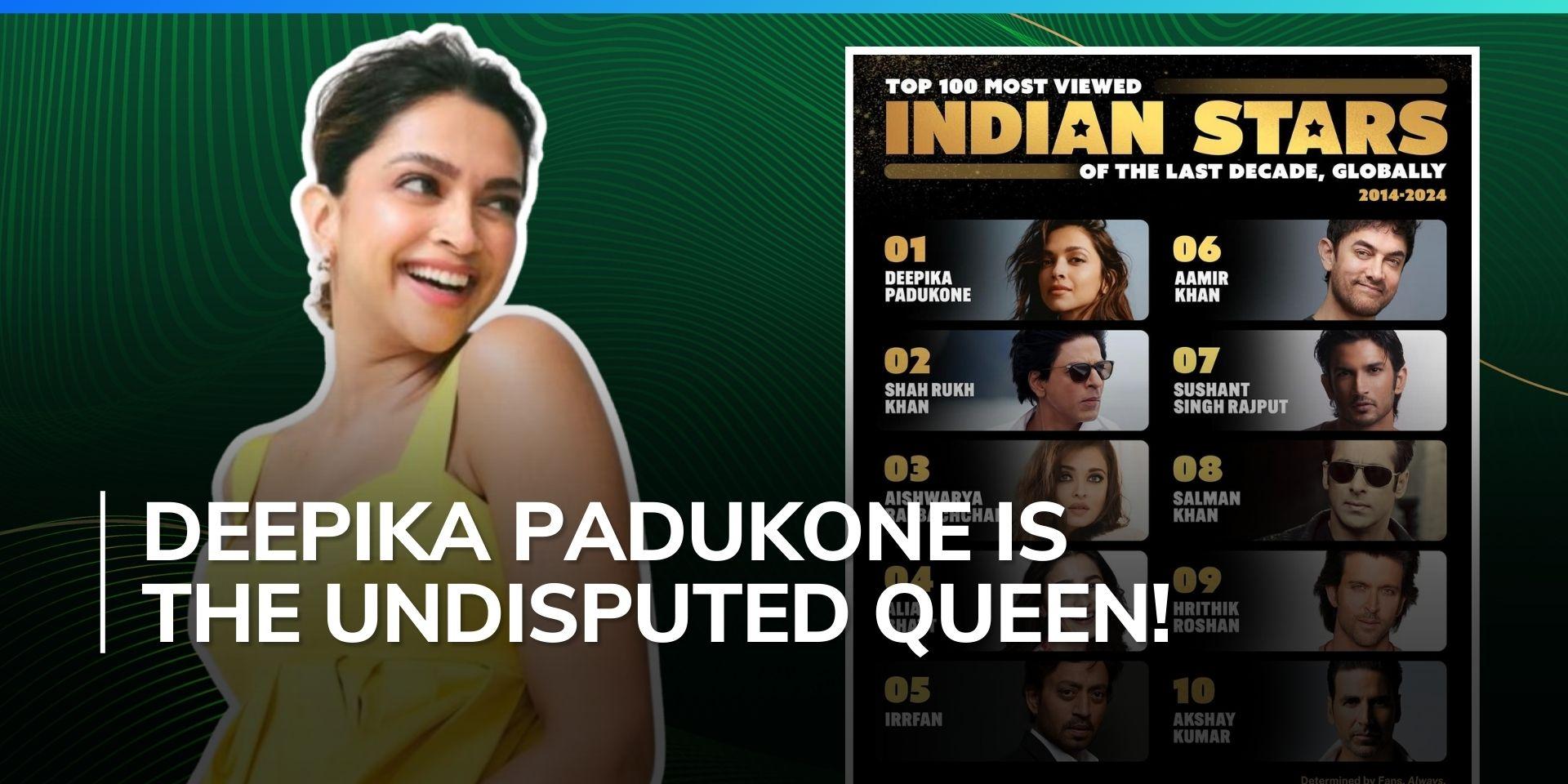 Deepika Padukone beats Shah Rukh to bag top spot in IMDb’s most-viewed Indian stars of last ...