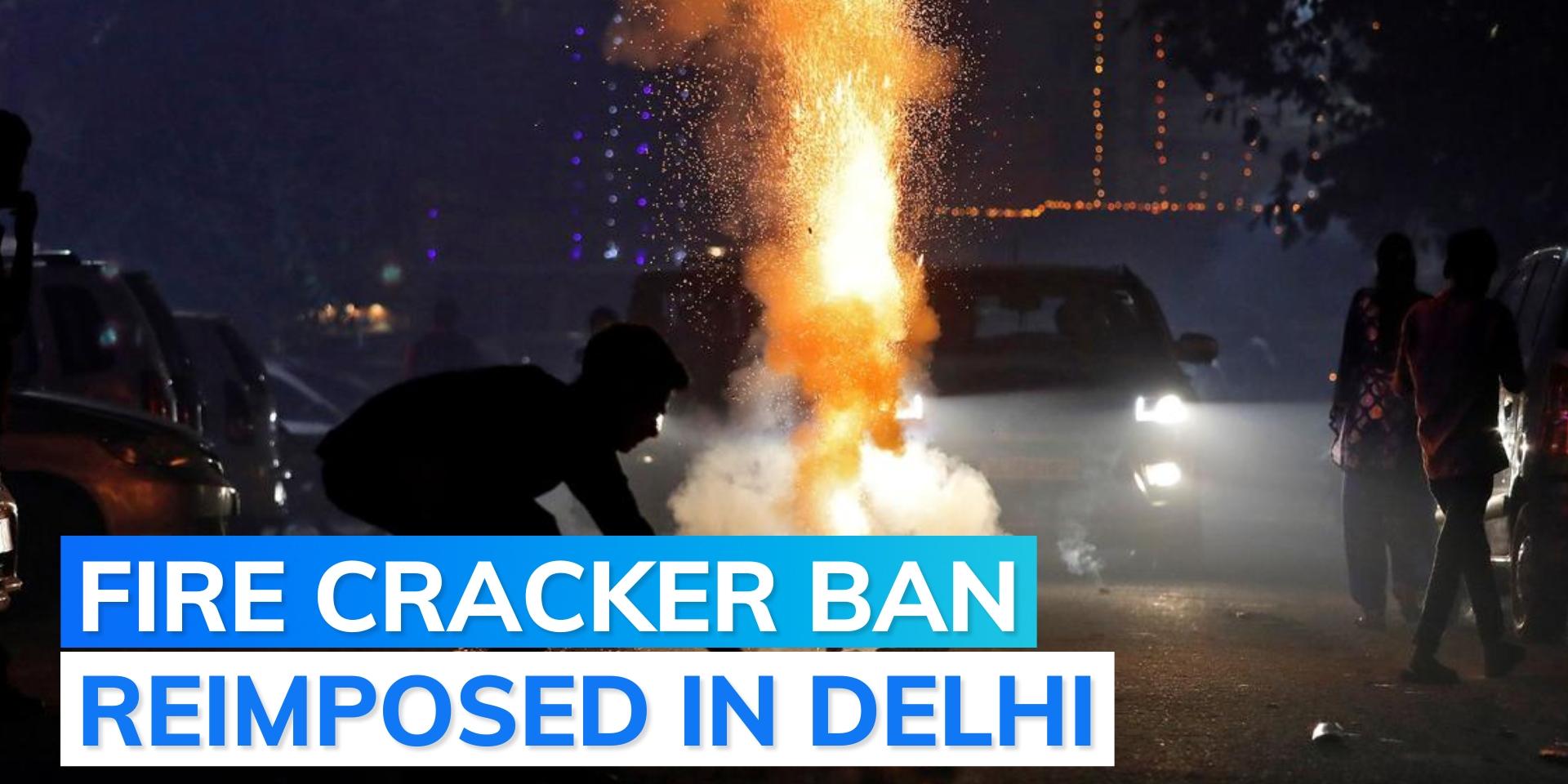 Firecracker ban reimposed in Delhi to curb winter pollution | Editorji