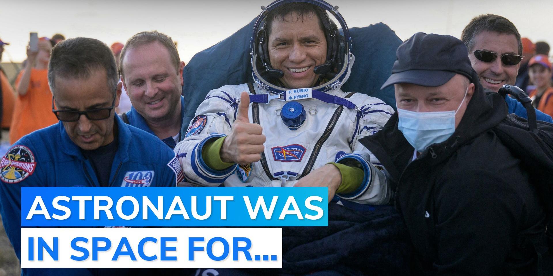 NASA‘s Frank Rubio returns to Earth, sets record for longest US spaceflight | Editorji