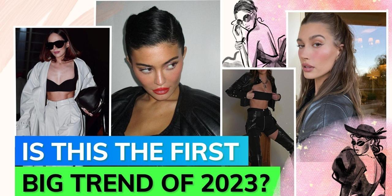 Bra top with leather jacket is having a moment! Know how to style it ...