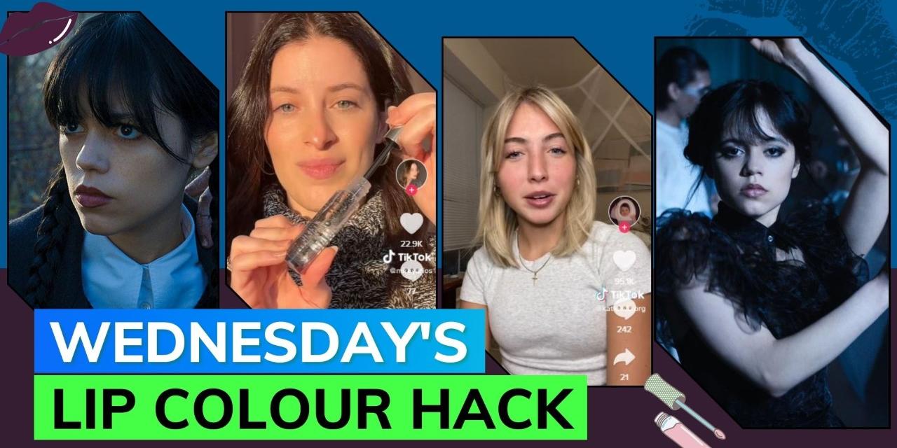 Wednesday Addams‘s lip colour hack decoded: Mascara+Gloss | Editorji