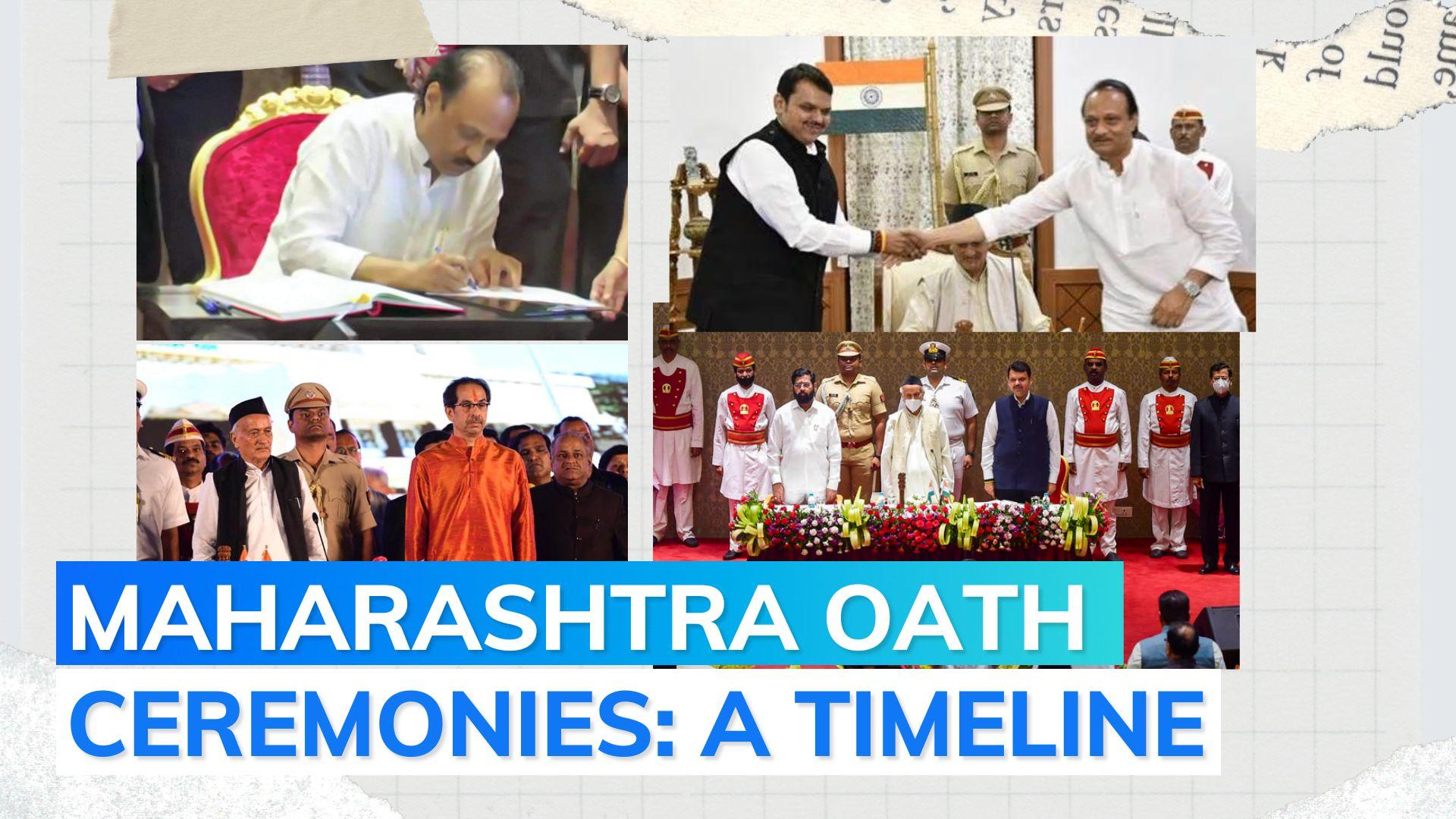 NCP split: 4 oath ceremonies in Maharashtra since 2019- EJ rewind ...