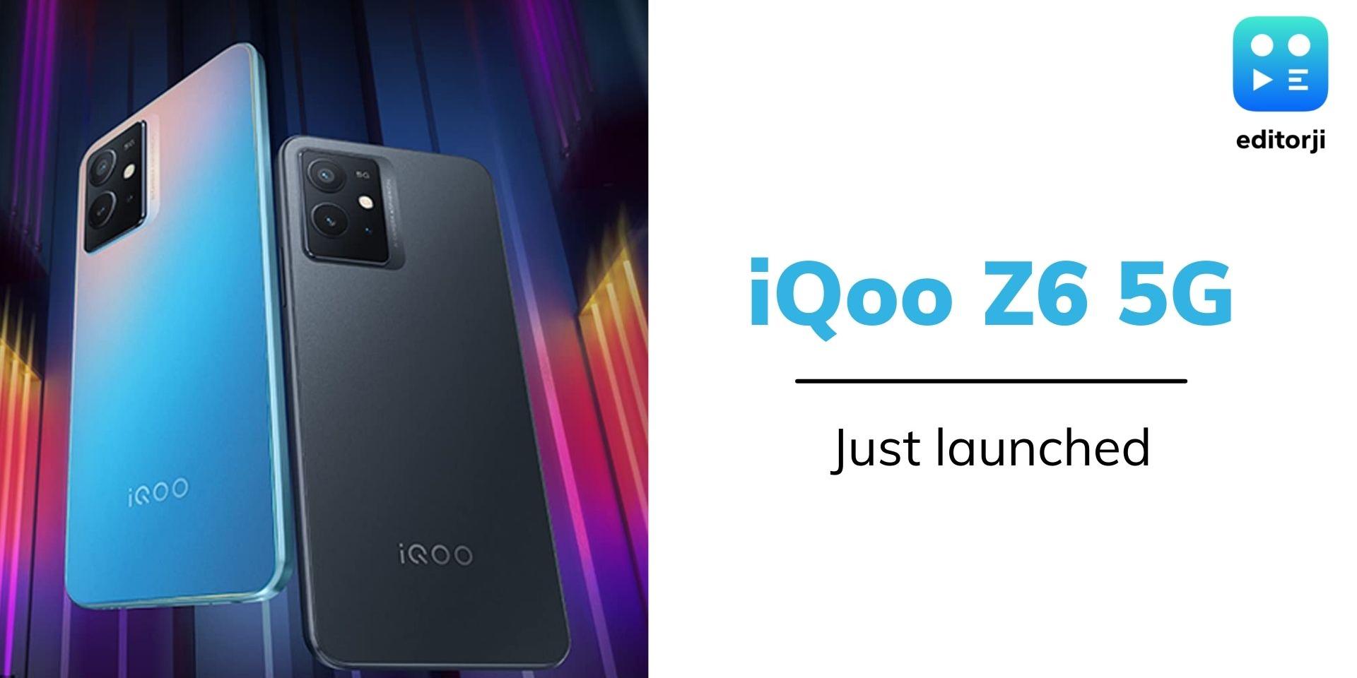 iQoo Z6 5G smartphone launched in India: check price, specs | Editorji