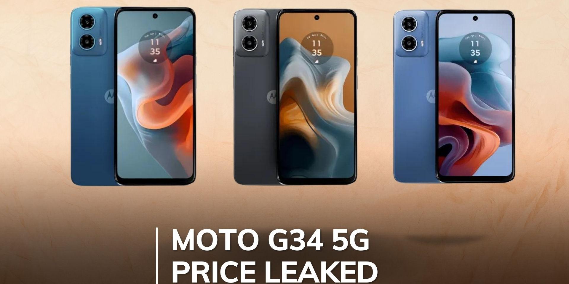 Moto G34 5G Price in India leaked: Check full details | Editorji