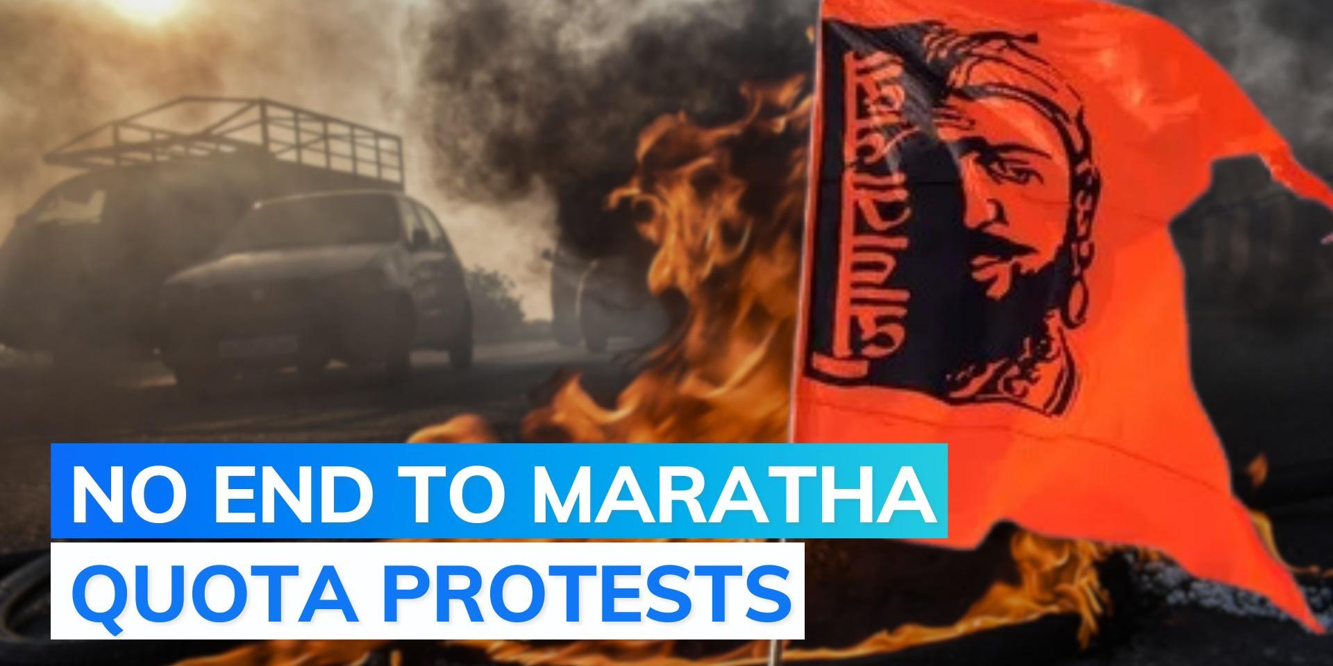Pro-Maratha quota protesters block Mumbai-Bengaluru Highway, traffic ...