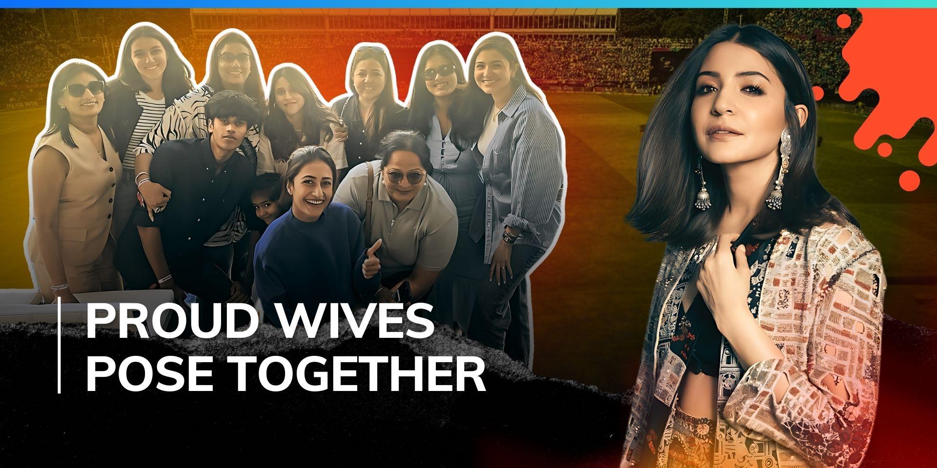 Anushka Sharma poses with Dhanashree Verma and others post India’s win against Pak, see pic ...