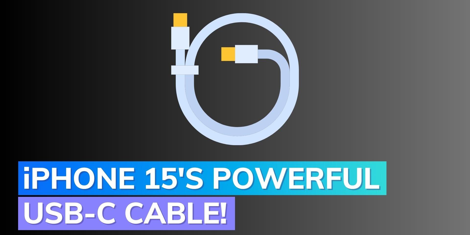 First look at Apple iPhone 15 USB-C braided cable with 40Gbps speed ...